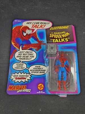 "Hey I Can Really Talk" Toy Biz Marvel Super Heroes " Spider-Man" 1991 ...