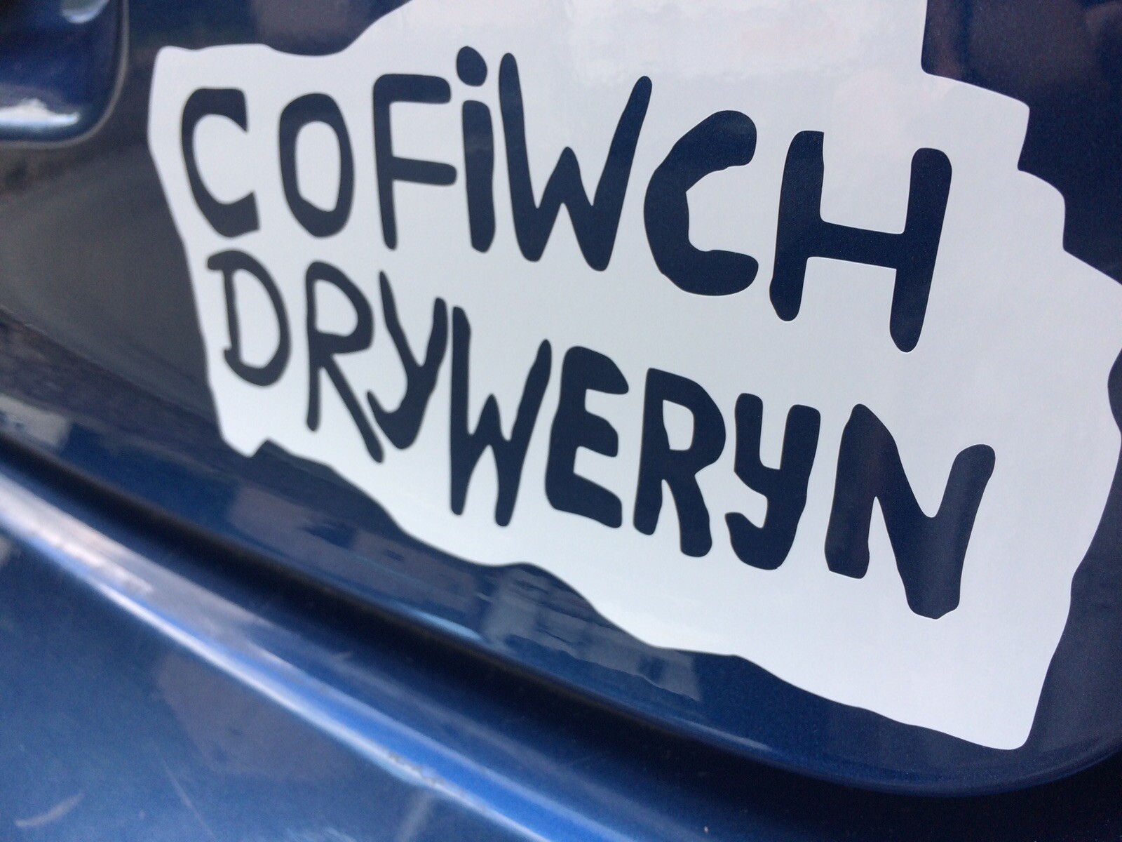 Cofiwch Dryweryn Welsh Cymru Wales Decals Bumper Stickers Car Van Gloss ...