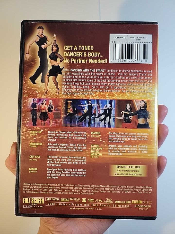 Dancing With The Stars - Latin Cardio Dance (DVD, 2008) 12236100249| eBay