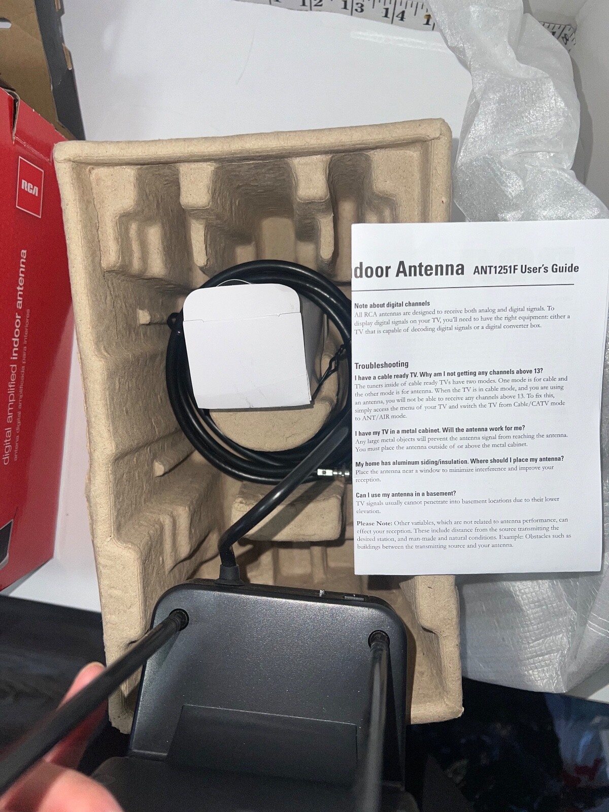 RCA Ant1251e Amplified Indoor HDTV Antenna for sale online | eBay