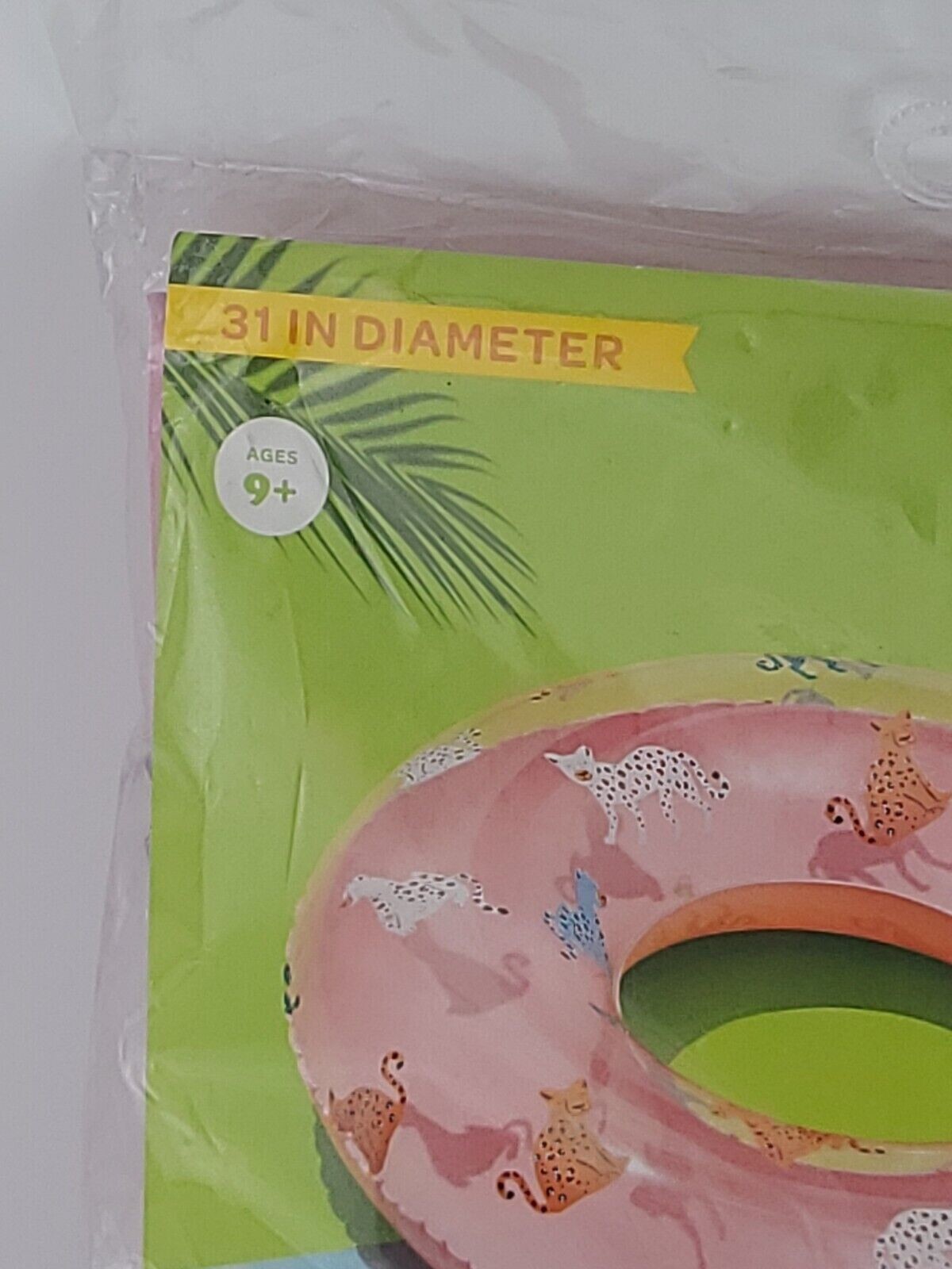 BRAND NEW Sun Squad 31" Diameter Cheetah Print Inflatable Pool Float ...