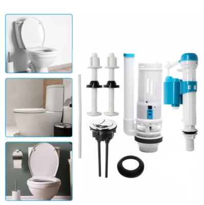 Universal Toilet Cistern Repair Kit Dual Push Button Flush Valve System ...