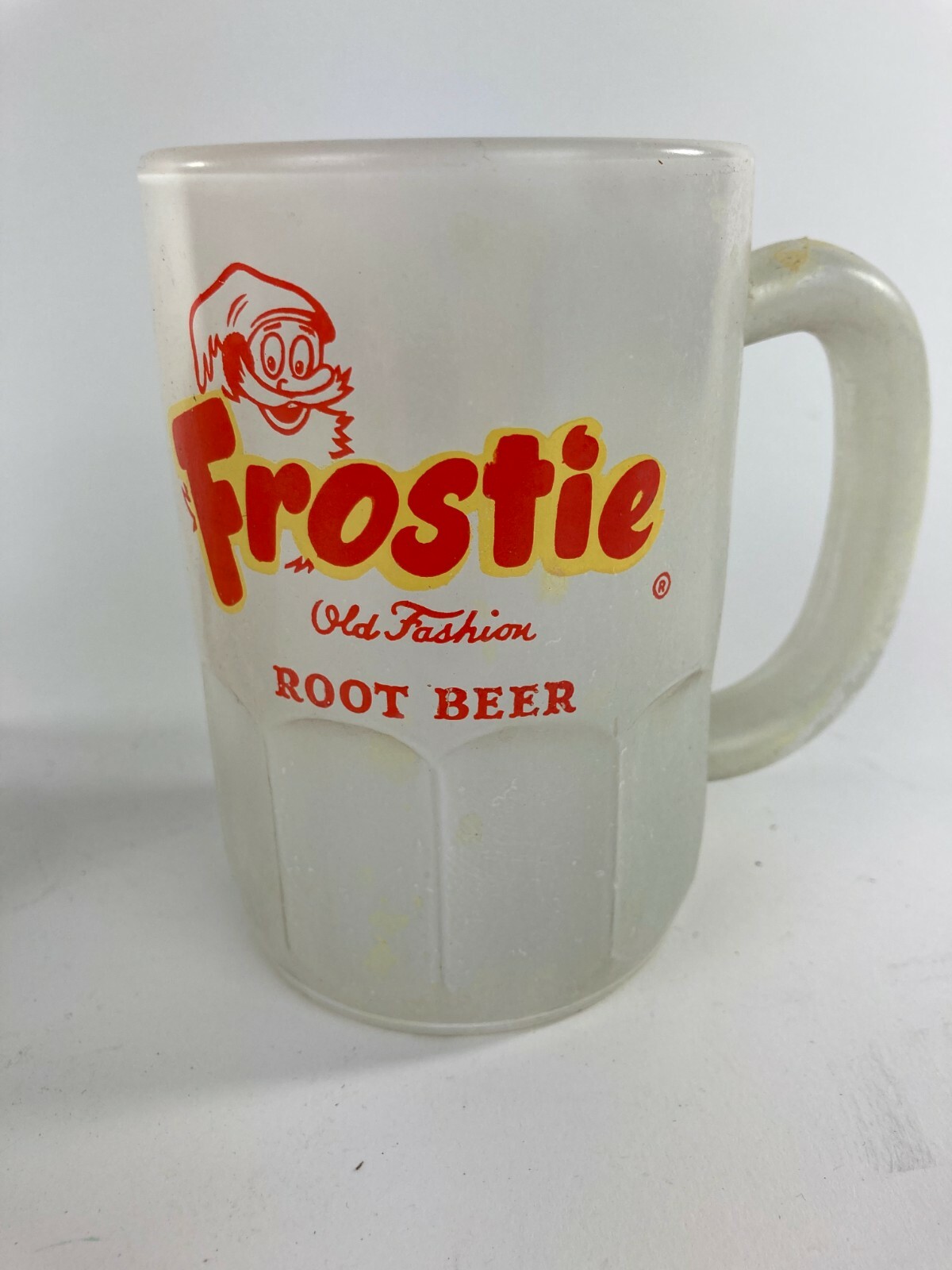 Vintage FROSTIE ROOT BEER Float RARE Pair of FROSTED Glass 12oz Mugs ...