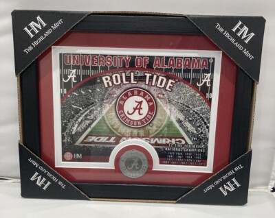 Alabama Crimson Tide NCAA 11"x9" Framed & Matted Stadium Photo Mint w ...