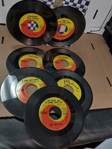 Lot of 7 Beatles 45 rpm Vinyl Records | eBay