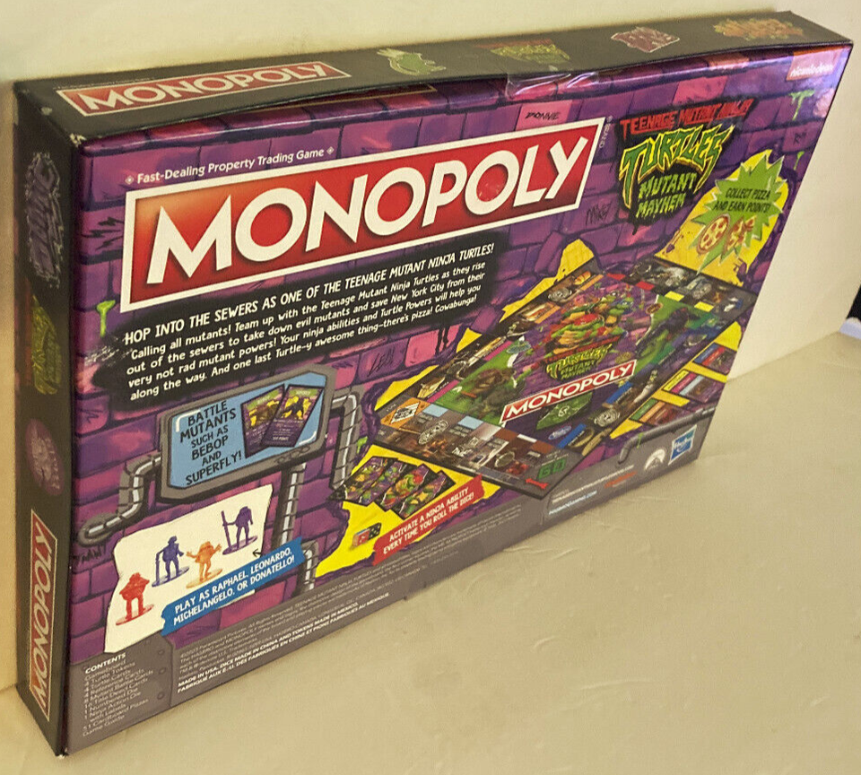Teenage Mutant Ninja Turtles TMNT Monopoly: Mutant Mayhem Edition ...