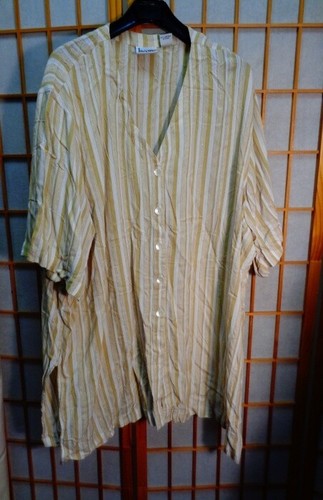 Jacque & Koko blouse 22/24 gold metallic Vintage | eBay