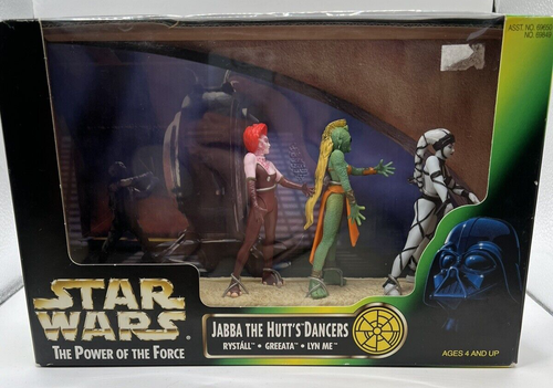 STAR WARS Jabba the Hutt's Dancers Power of the Force POTF 1998 Kenner ...