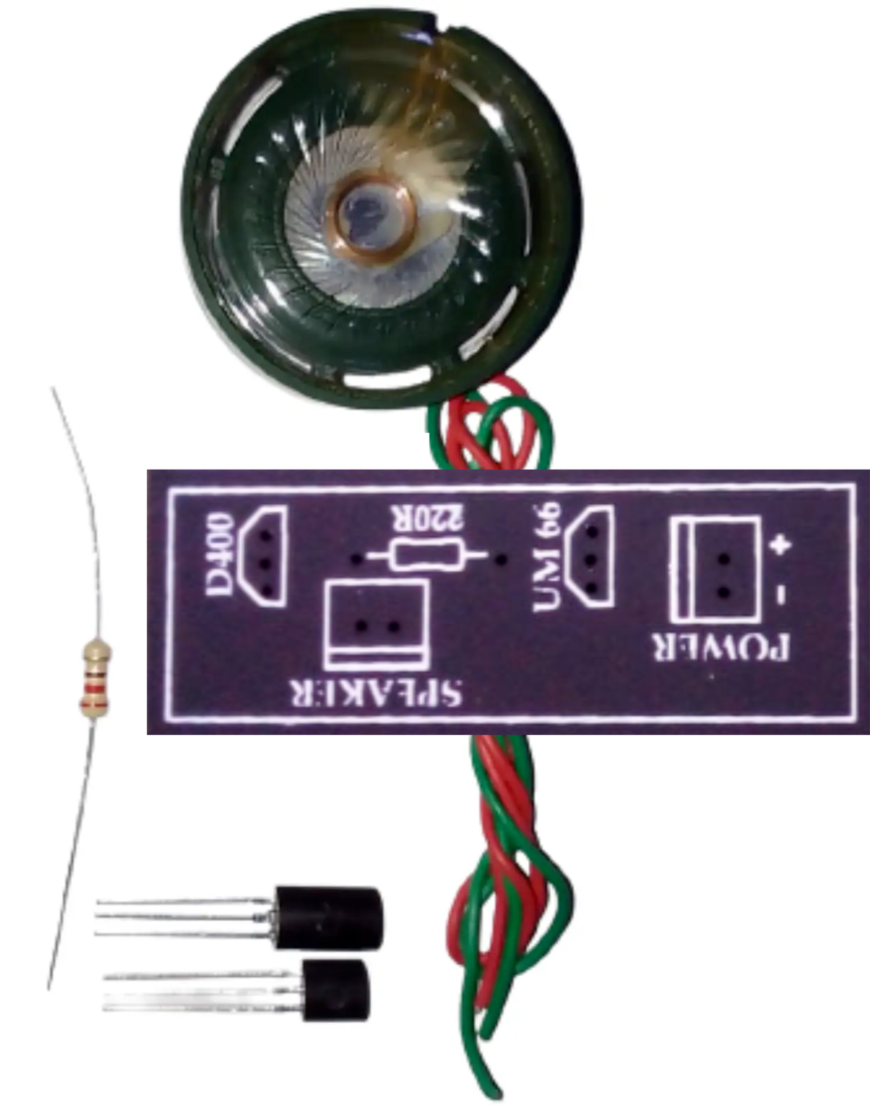 UM66T-68L Melody Generator - Melody IC DIY PCB Soldering Learning ...