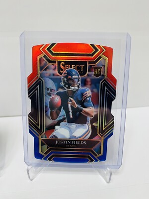 2021 Select Football Tri Color Die Cut Club Level Justin Fields RC #250 ...