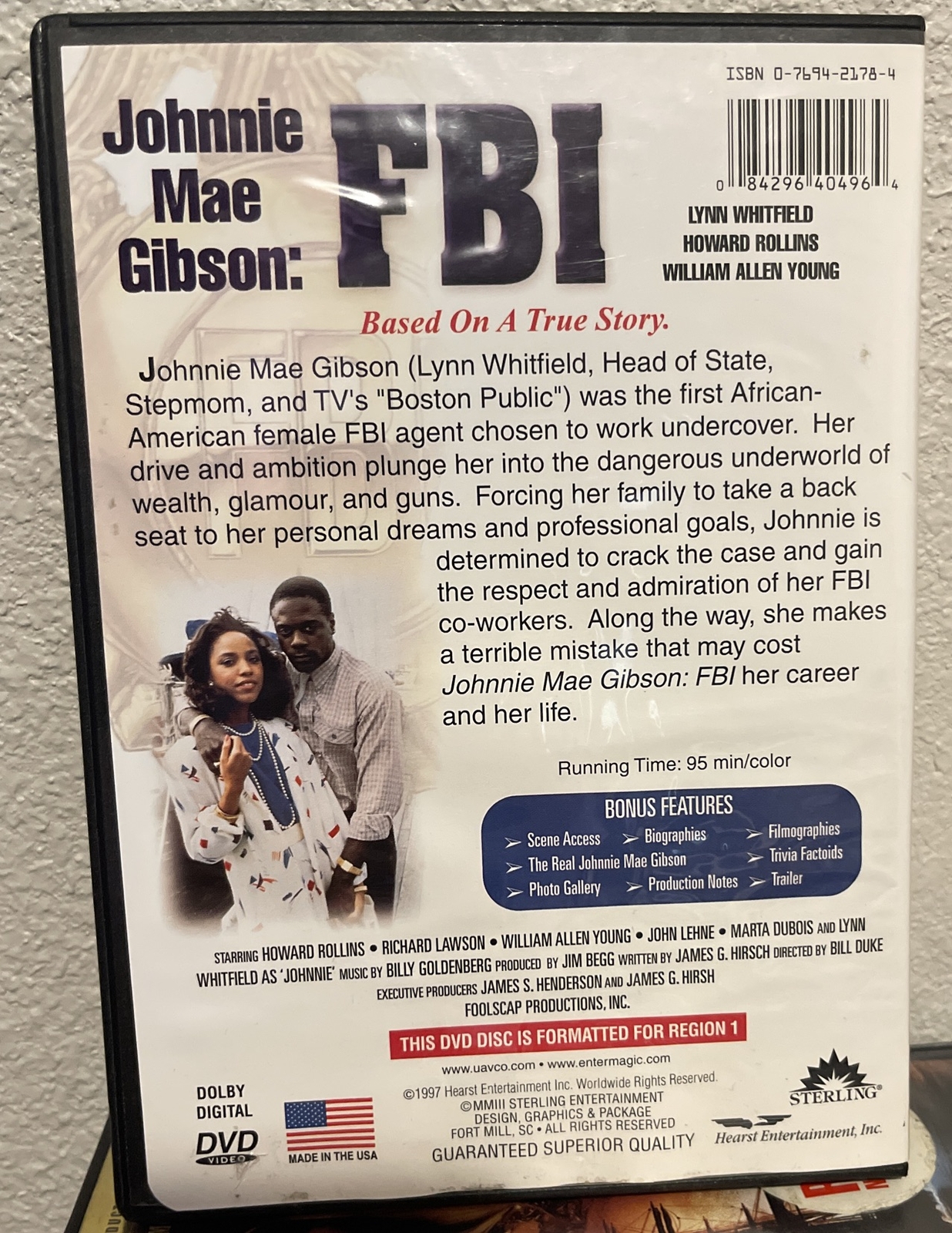 Johnnie Mae Gibson: FBI DVD TV Movie 1986 Cop True Life Stories Lynn ...
