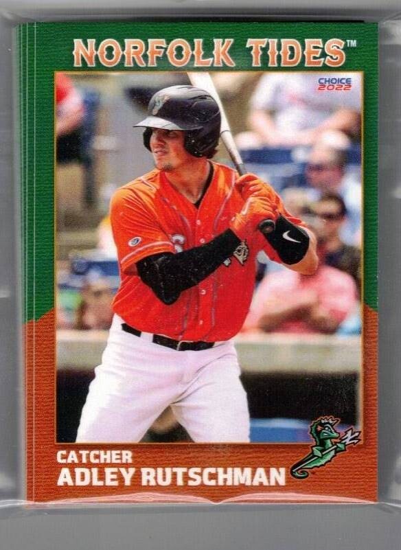 2022 NORFOLK TIDES TEAM SET 10 CARDS SGA # 1 GIVEAWAY ADLEY RUTSCHMAN ...