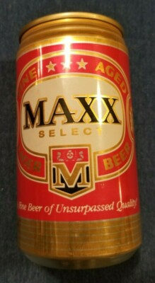 MAXX select Lager Beer aluminum pull tab beer can Pabst Brewing Co ...