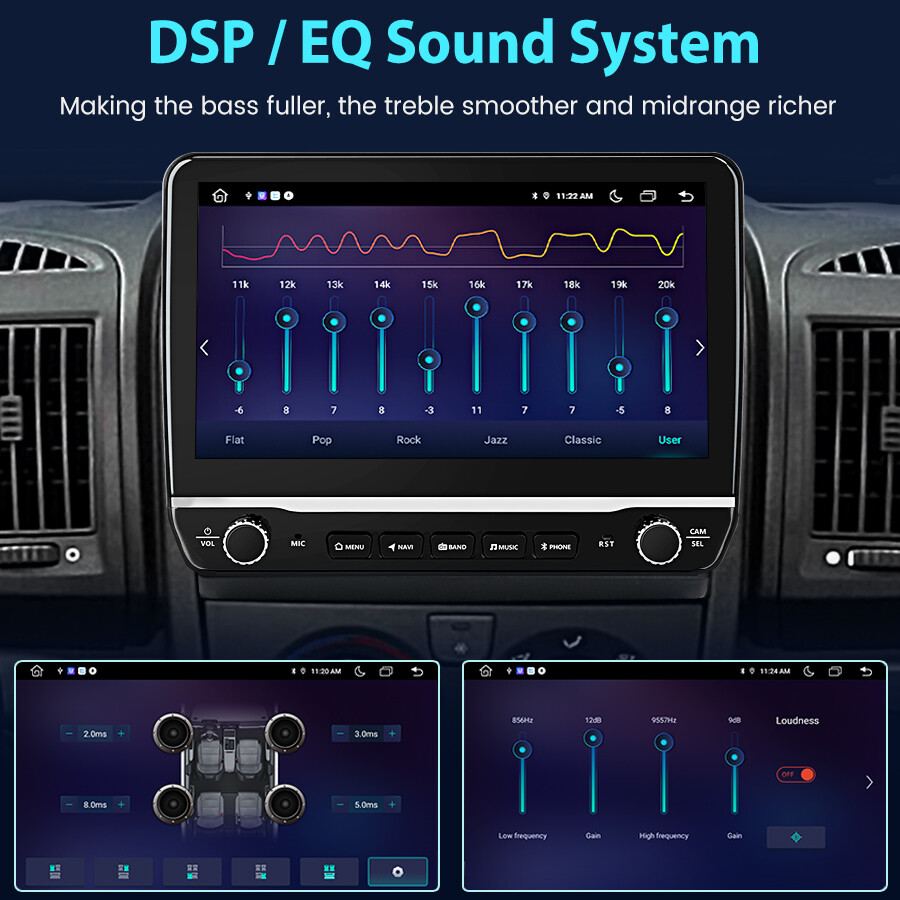 Carplay Car Radio Stereo For FIAT Ducato Boxer 2006-2023 GPS Navi DAB+ ...