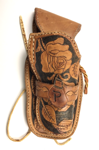 Quick Draw Tooled Leather Holster 5.5" Colt SAA Roses P Monogram 11187 ...