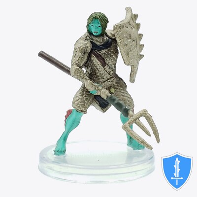 Triton Fighter (shield) - Monster Menagerie 3 #38B D&D Miniature | eBay