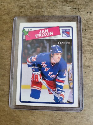 1988-89 OPC / 212 JAN ERIXON NEW YORK RANGERS | eBay
