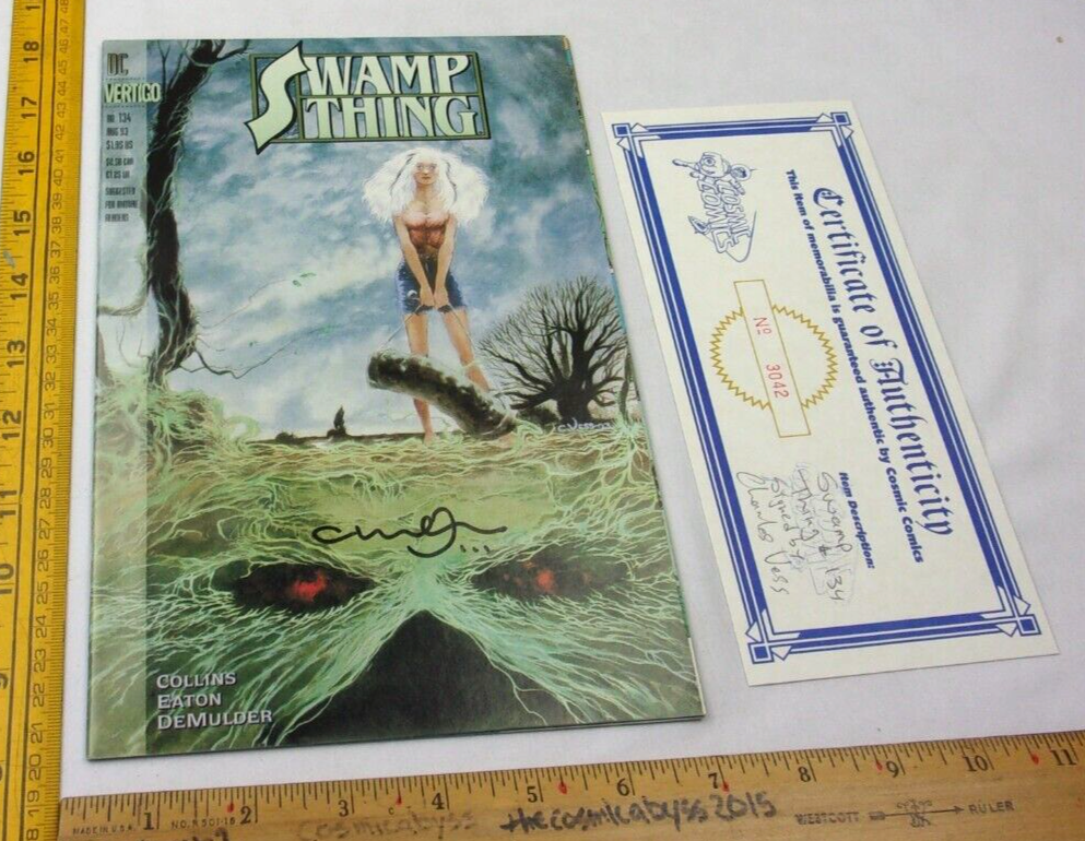 The Saga of Swamp Thing #134 SIGNED Charles Vess comic book VF/NM 1990s ...