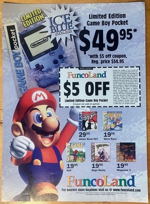 1998 FUNCOLAND Game Boy Pocket Print Ad/Poster Official Promo Art | eBay