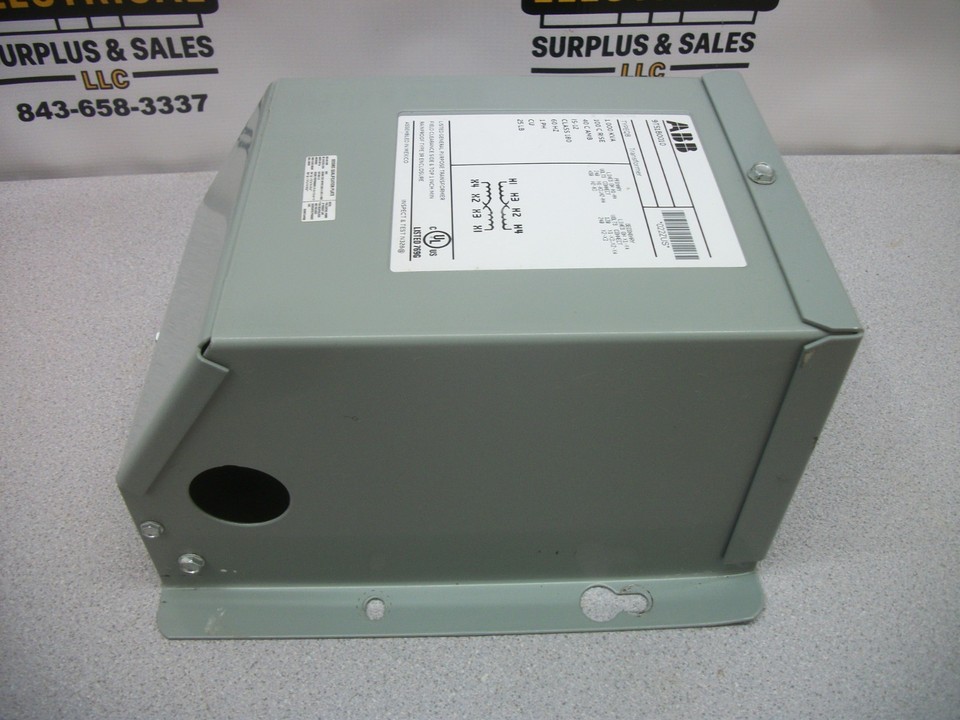 ABB 1KVA 1PH TRANSFORMER 9T51B0010 HV 240X480 LV 120/240 | eBay