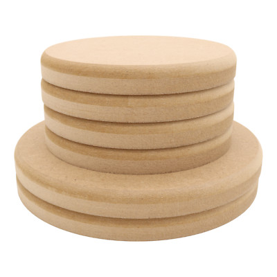 Wooden MDF Circle Round Top Edge 10-30cm Disk Blanks Craft Shape Pack 1 ...