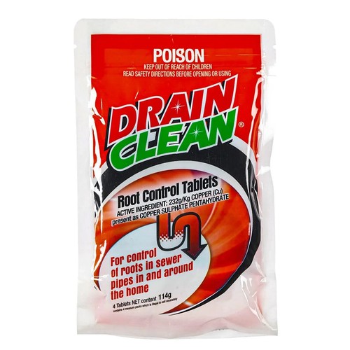 Root Control 4x Tablets 114g Sewer Pipe Toilet Copper Tree Rootox Drain ...