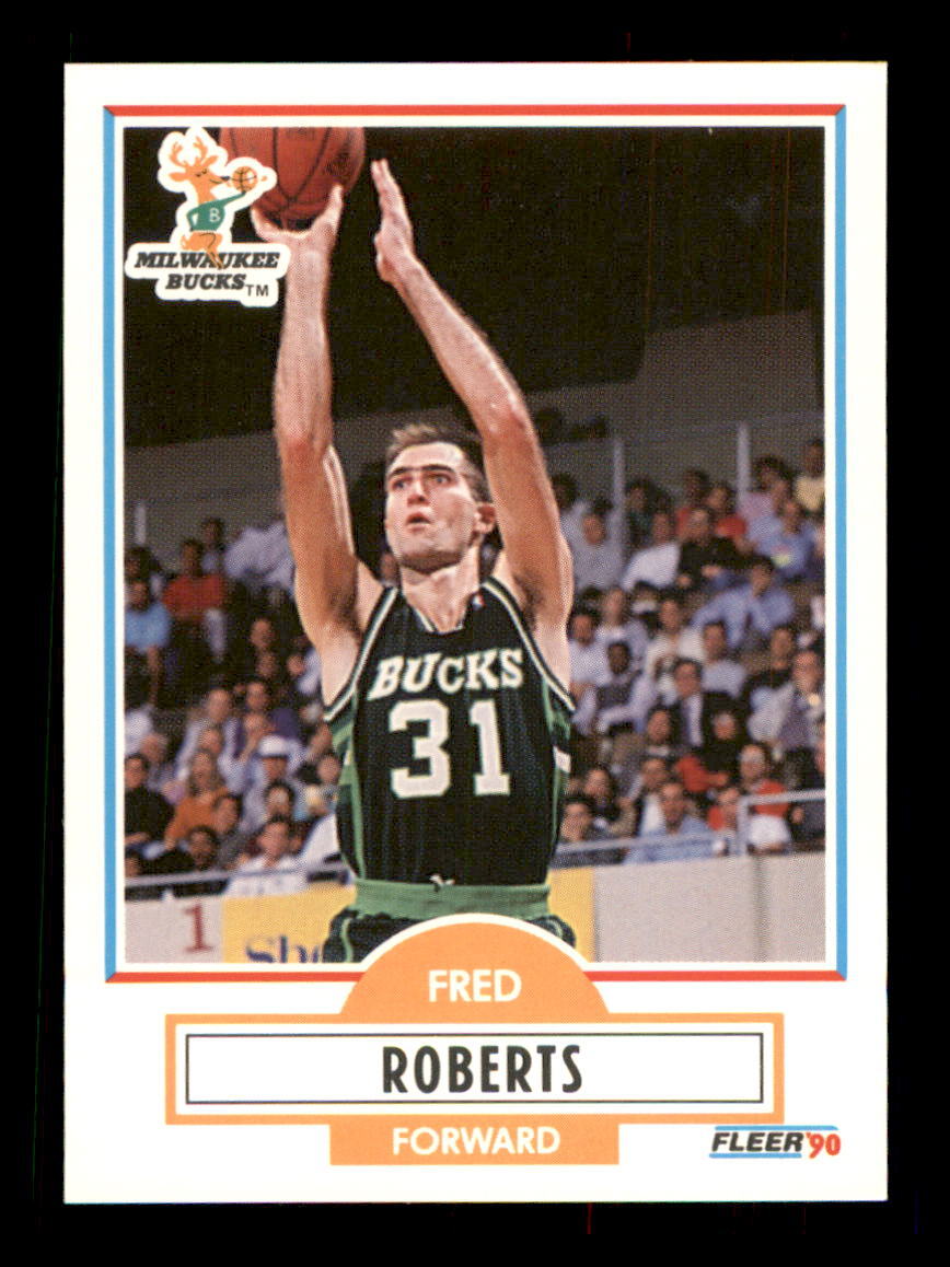 1990 Basketball Fleer Fred Roberts Milwaukee Bucks #108 3 | eBay