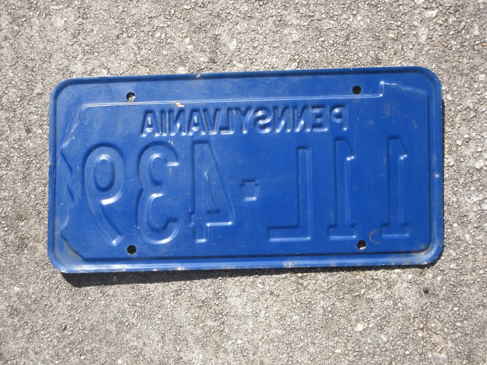 1970 Pennsylvania License Plate PA Penna 11L 439 Ford Chevrolet Chevy ...