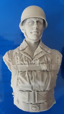 1/10 Bust Resin Figure Model Kit WWII WW2 German Paratrooper Soldier ...