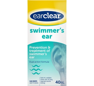EarClear Swimmer's Ear 40mL Ear Clear** AQUAEAR generic SURFING WATER ...