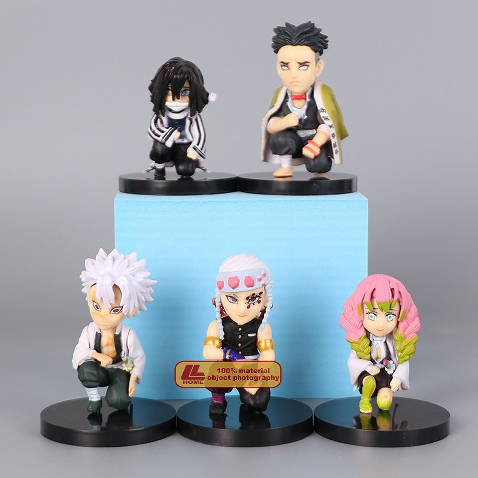 Anime DS Tengen Uzui Iguro Shinobu Mitsuri 5pcs Kneel Cute PVC Figure ...