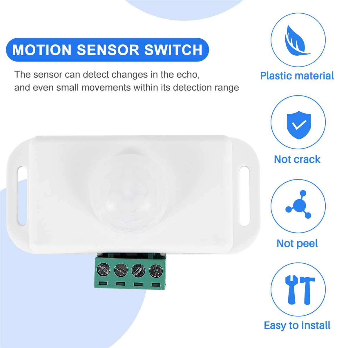 DC 12V 24V PIR Motion Sensor Function Controller LED Switch Body ...