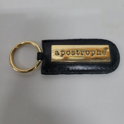 Apostrophe Keychain Key Ring Chain Hangtag Great Condition!! | eBay