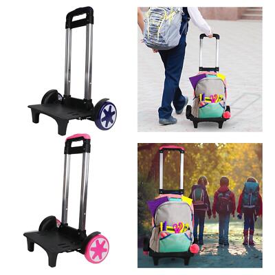 Backpack Trolley Black Aluminum Alloy Telescopic Rod Wheeled Hand ...
