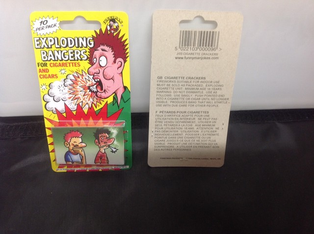 Exploding Cig Cigars Cigarette 10 Bangers Loads Party Prank Fun Joke ...