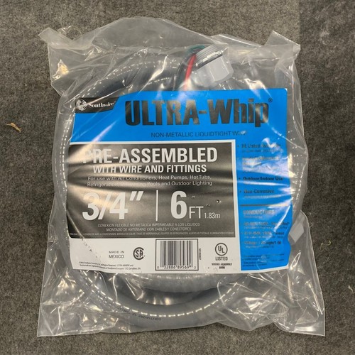 SOUTHWIRE 3/4 in. X 6 Ft. Ultra-Whip Flexible Non-Metallic Conduit ...