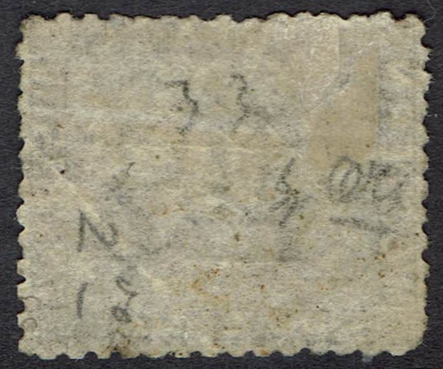 WESTERN AUSTRALIA 1864 SWAN 6D VIOLET WMK CROWN CC SIDEWAYS CROWN LEFT ...