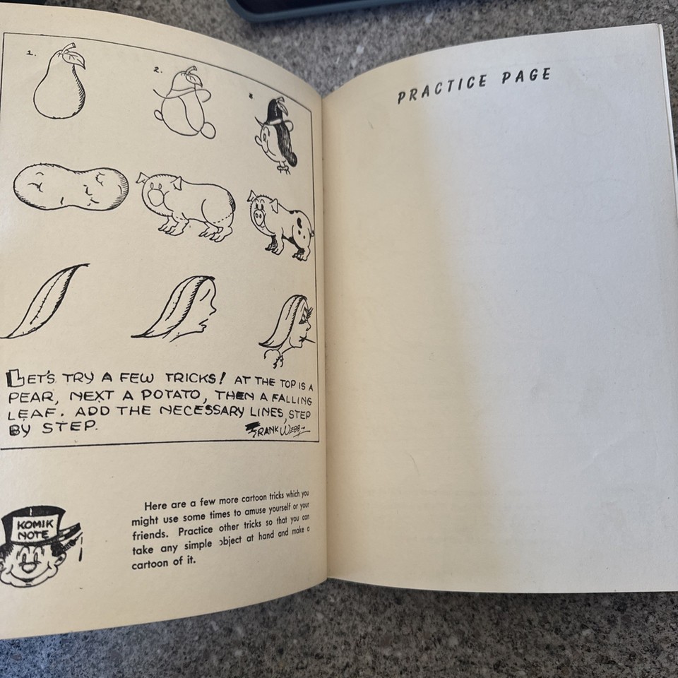 How to Make Faces by Frank Webb 1940 Cartoon Art How to Draw Book ...