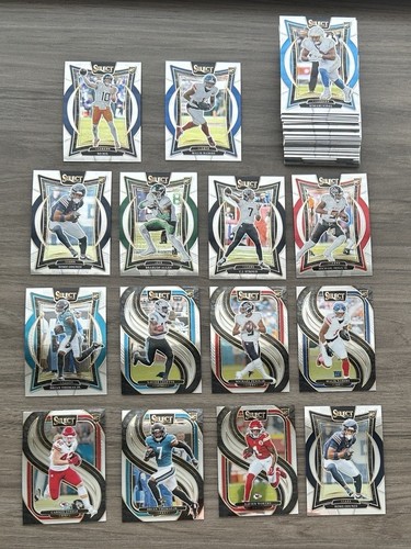 2024 Panini Select Football Base (62) Card Lot RC Bo Nix Odunze Nabers ...