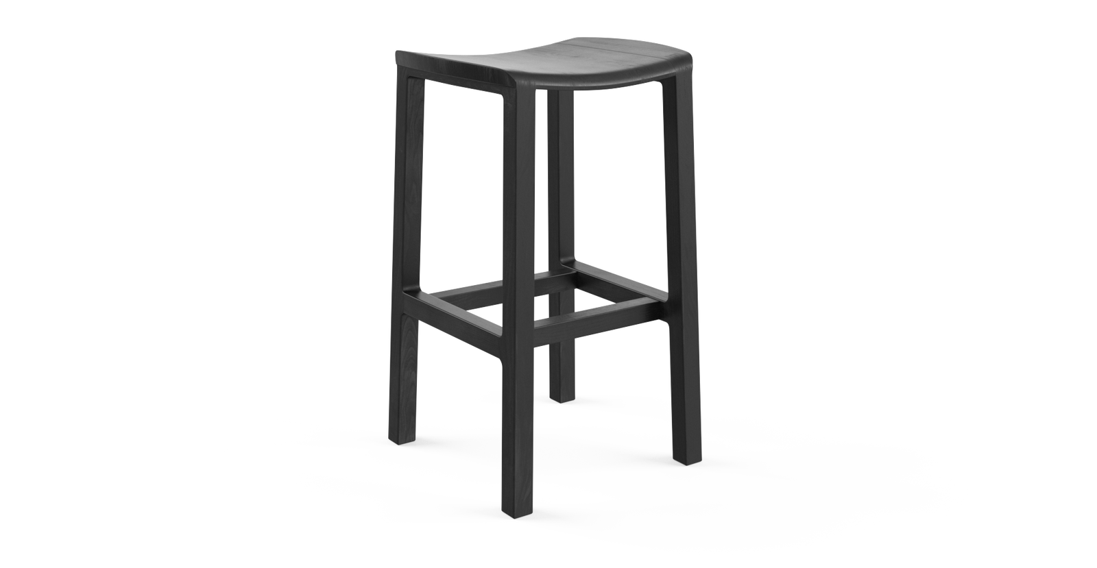 Brosa Milly Bar Stool (Black, 75.5cm), Benches, Stools & Bar Stools ...