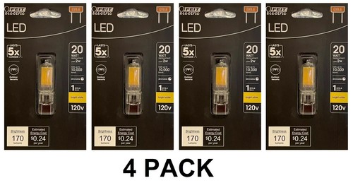 Feit Electric 20-Watt Bright White GY8.6 Dimmable Bi-Pin LED Light Bulb ...