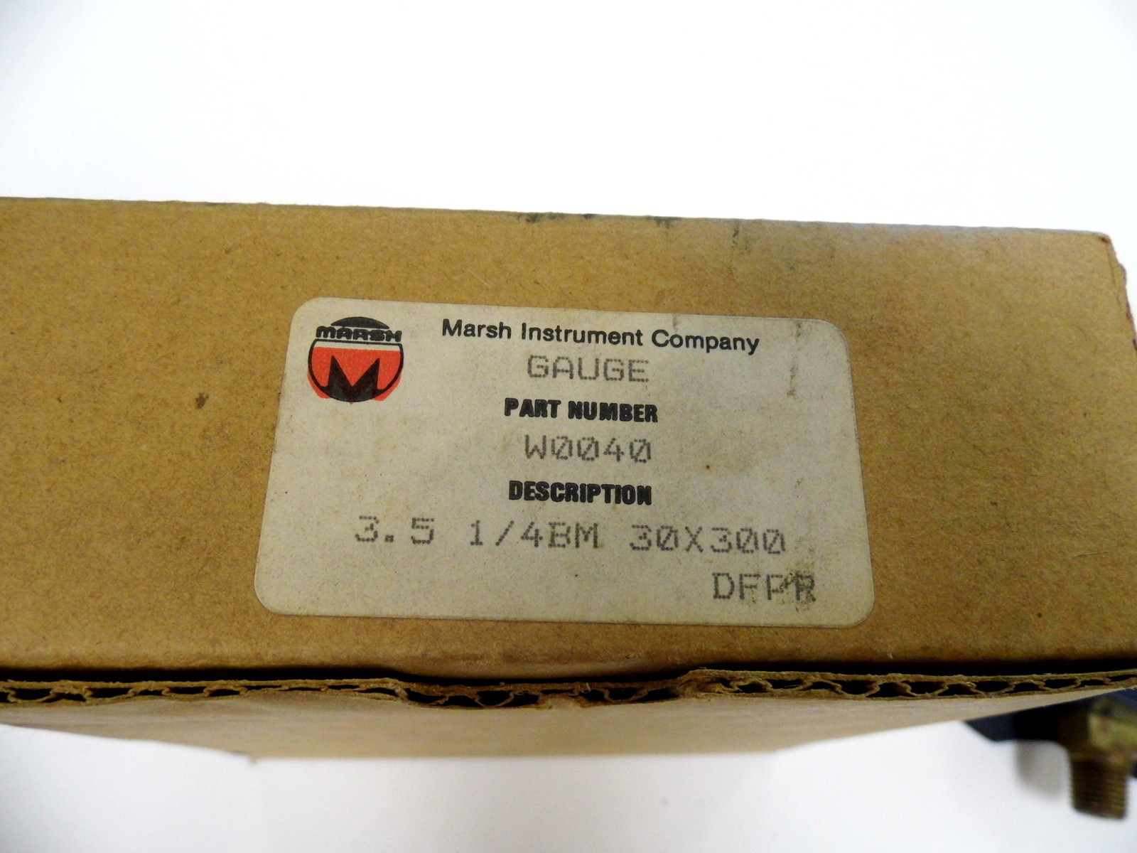 Marsh Instrument W0040 Gauge 3.5 1/4bm 30x300 DFPR for sale online | eBay