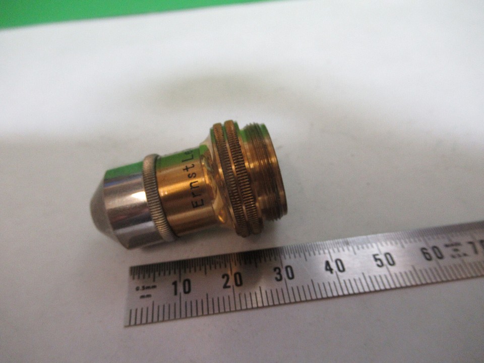 ANTIQUE ERNST LEITZ 10X "3" OBJECTIVE MICROSCOPE PART AS PICTURED Z1-A ...
