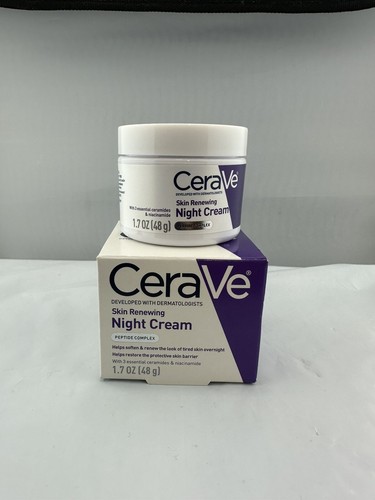 Cerave Skin Renewing Night Cream Peptide Complex 1.7Oz./48G | eBay
