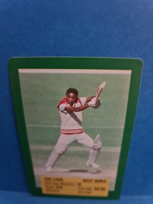 Gus Logie🏆1989 WEST INDIES #28 KANGA Cricket Card🏆FREE POST | eBay