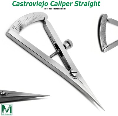 Dental Castroviejo Bone Caliper Medical Gauge Measuring Ruler Implant ...