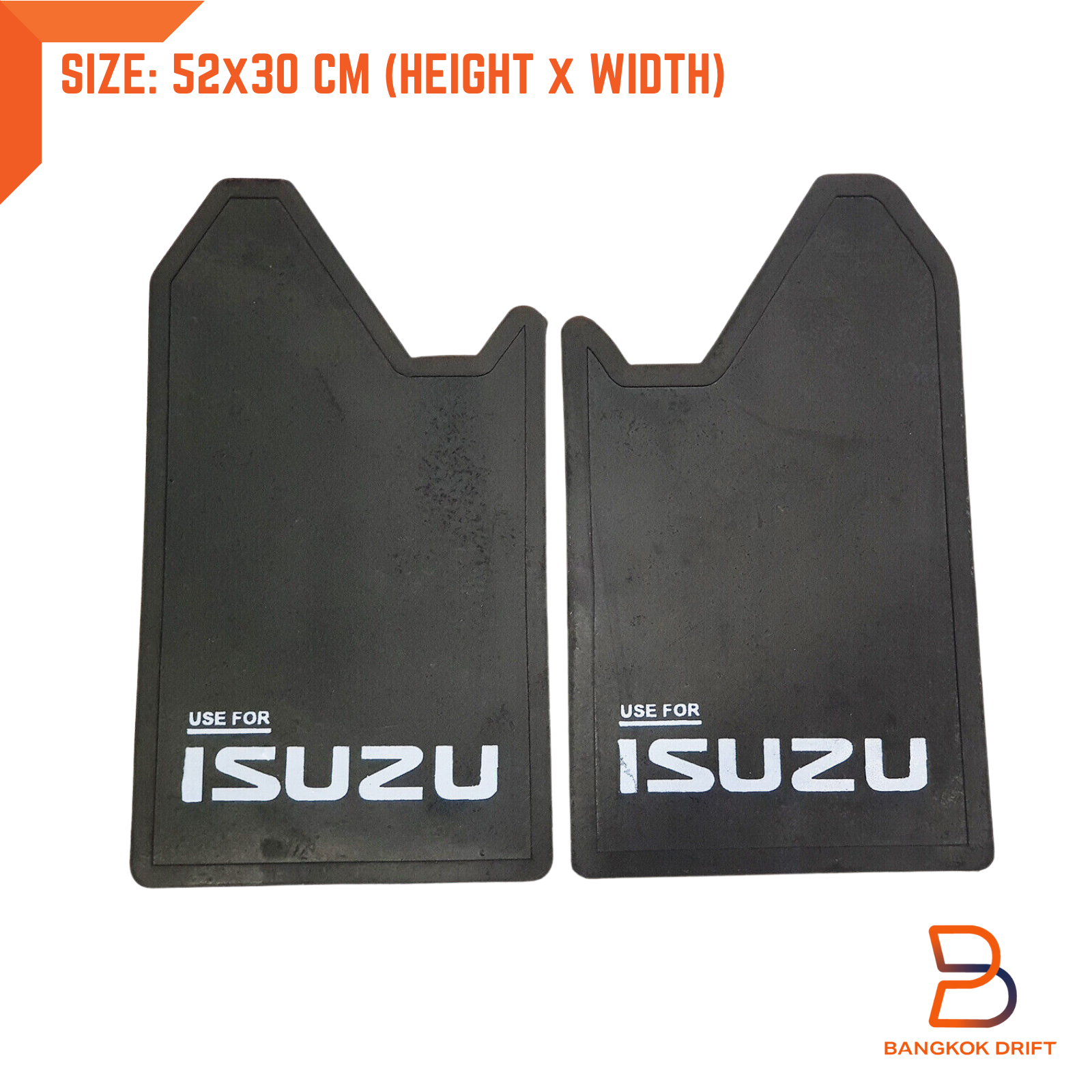 USE FOR ISUZU 4WD 4X4 OFF-ROAD MUD FLAPS SPLASH GUARDS CAR TRUCK BLACK ...