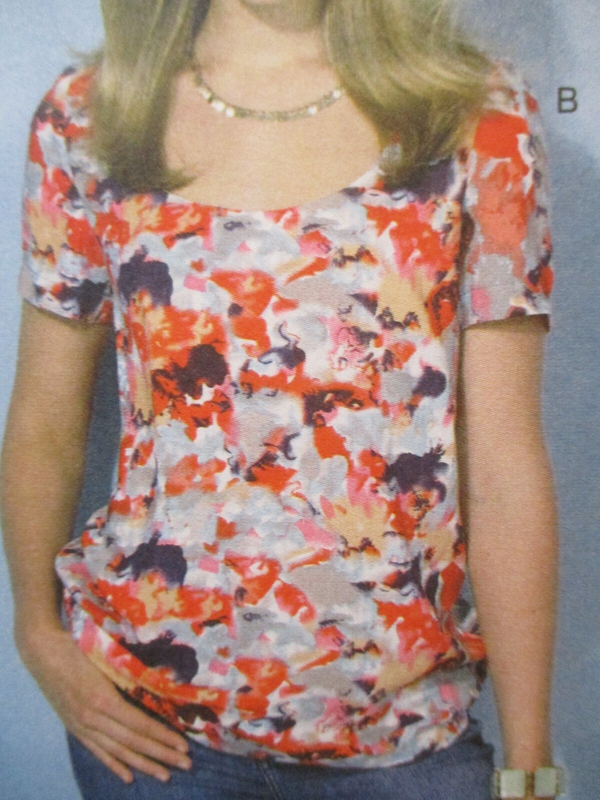 McCall's Pattern M7322 Miss Size L-XL-XXL (16-26) Tops Sleeve Neck ...