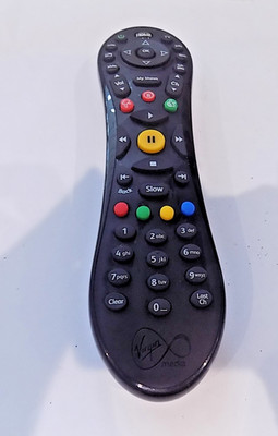 Virgin Media TiVo Box Remote Control Black Genuine Tested Works | eBay UK