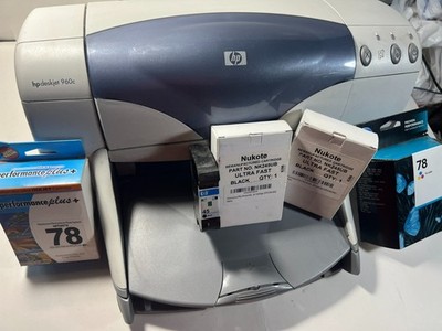 HP Deskjet 960c Color Standard Printer + 5 new inkjet cartridges | eBay UK